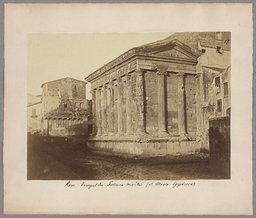 Rome: View of the temple of Fortuna virilis - Digital Collection