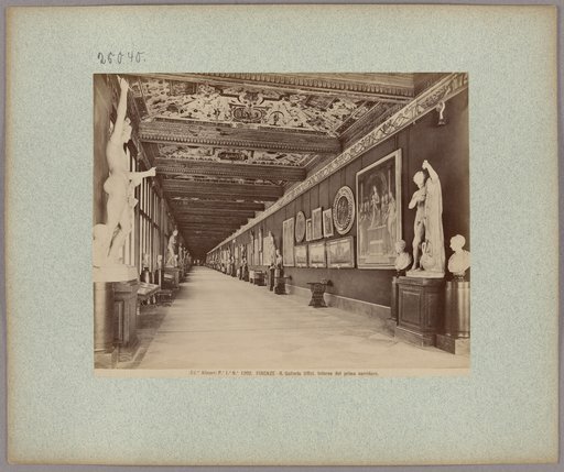 Florence: R. Galleria Uffizi, Interior of the first runner, No. 1202 ...