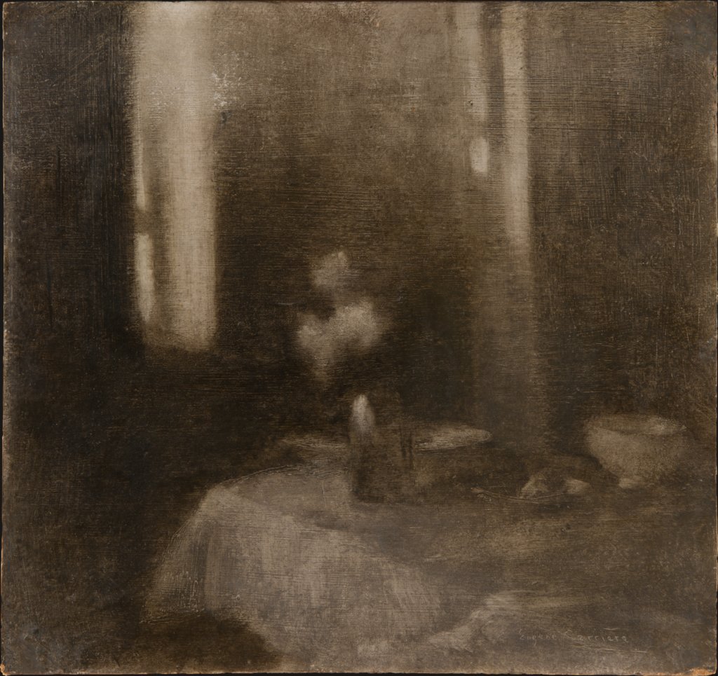 Stillleben mit blauer Vase und Pilzen - Digitale Sammlung