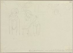 Kreuzabnahme Christi, Fragment eines Freskos im Vorhof von Sant'Ambrogio in Mailand - Digitale ...