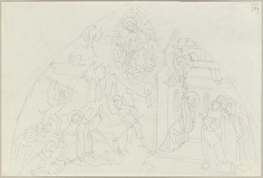 Aus dem Leben des heiligen Antonius des Einsiedlers, in einer Kapelle in San Francesco zu ...