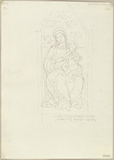 Thronende Madonna mit Kind - Digitale Sammlung