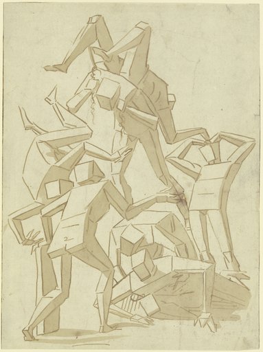 Stereometrische Figuren, übereinander fallend - Digital Collection