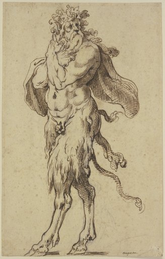 Alter Satyr nach links - Digitale Sammlung