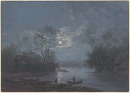 Moonlight landscape - Digital Collection