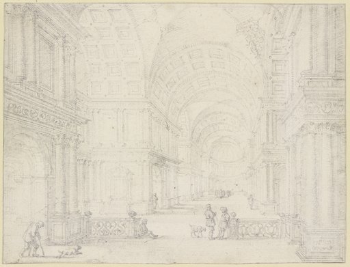 Große Halle in römischem Rundbogenstil - Digital Collection