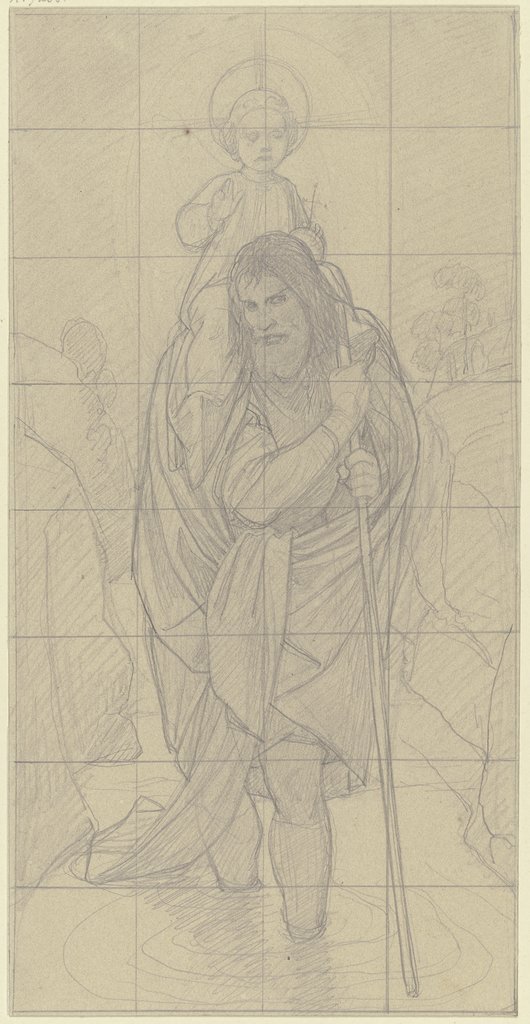 Der Heilige Christophorus mit dem Jesuskind im Fluß - Digital Collection
