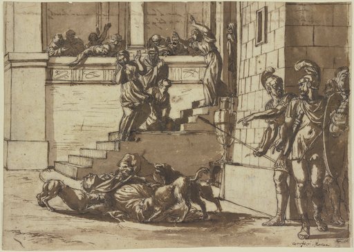 Queen Jezebel being torn apart by dogs - Digital Collection