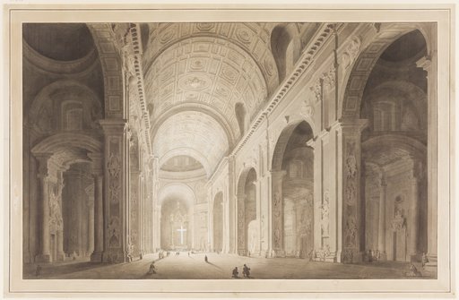 Das Innere der Peterskirche in Rom - Digitale Sammlung