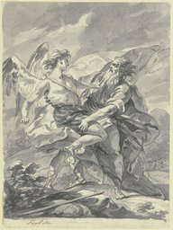 Jacob wrestling with the angel - Digital Collection