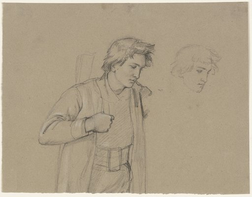 Young man in half figure - Digital Collection