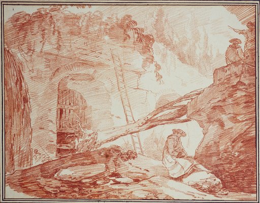 Zeichner in den Ruinen des Palatins - Digitale Sammlung