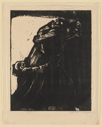 Frau mit Kindern in den Tod gehend - Digital Collection
