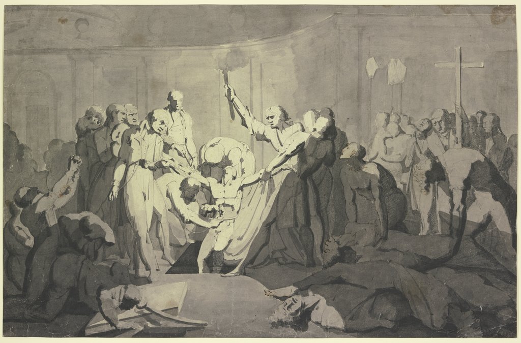 Nocturnal funeral scene - Digital Collection