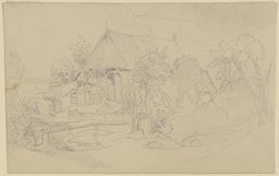 Bauernkate hinter Schlagbaum - Digital Collection