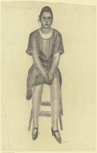 Sitting girl - Digital Collection